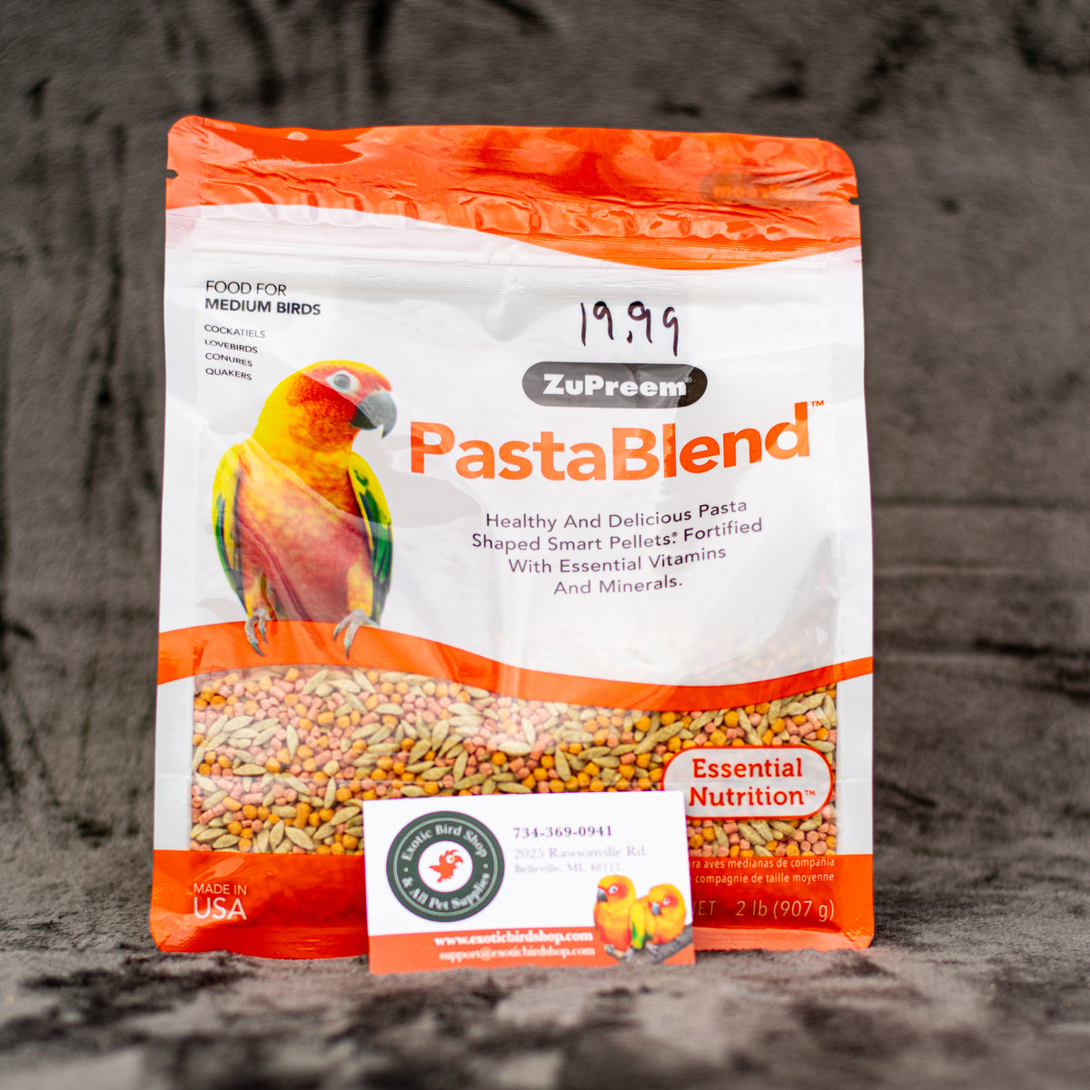 ZuPreem Pasta Blend Medium Birds – Exotic Bird Shop